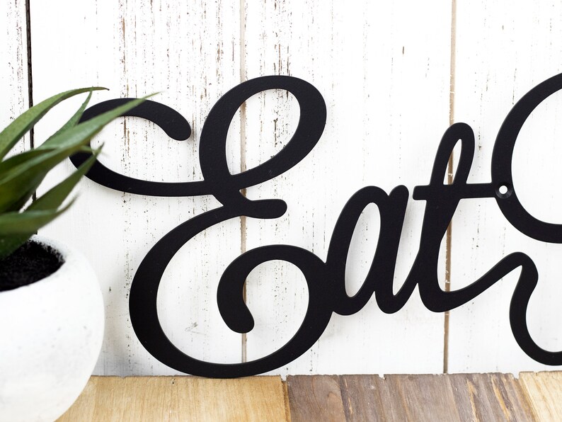 Eat Pray Love Metal Sign Kitchen Decor Family Sign Metal - Etsy