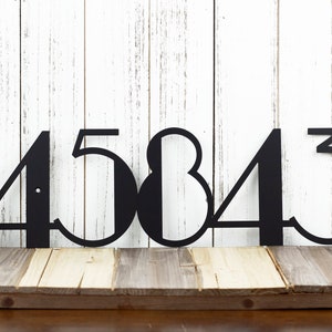 Modern Numbers House 6 Inch Metal House Numbers 8 Inch House - Etsy
