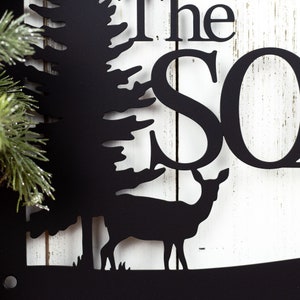 Rustic Family Name Metal Sign Metal Wall Art Rustic Decor - Etsy