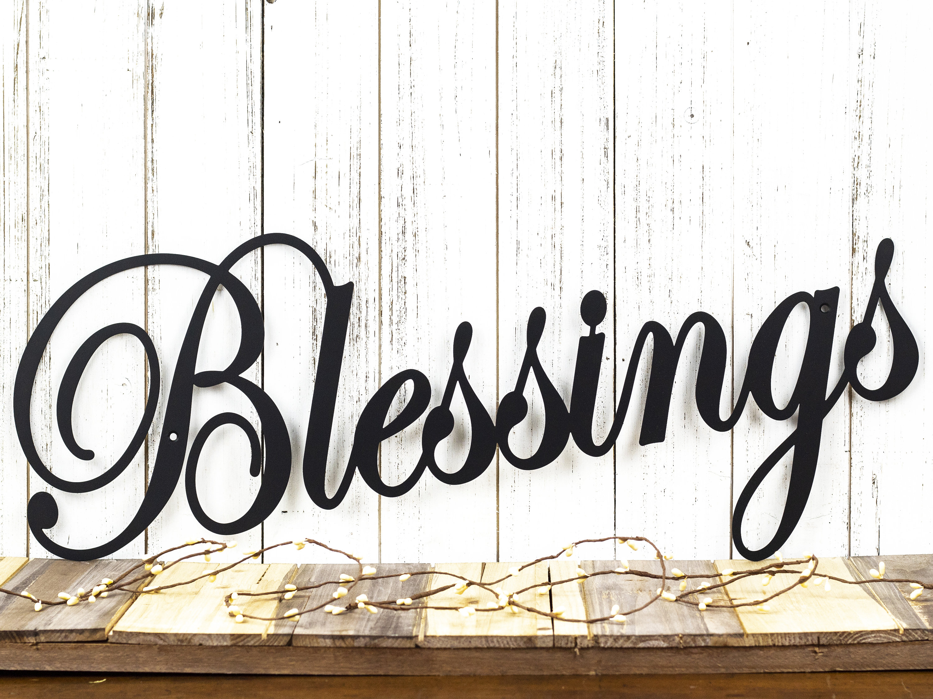 Blessings Metal Sign Metal Wall Hanging Metal Wall Decor | Etsy