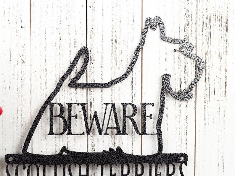 Scottish Terrier Sign Scottie Dog Sign Metal Wall Art - Etsy