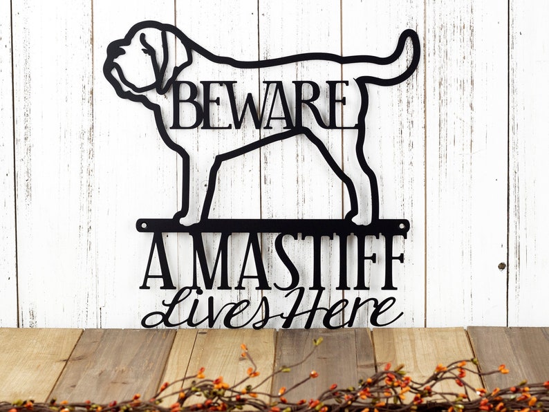 English Mastiff Metal Sign Metal Wall Art Metal Wall Decor - Etsy