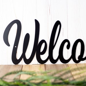Welcome Signs for Front Porch, Metal Signs Outdoor, Horizontal Welcome ...