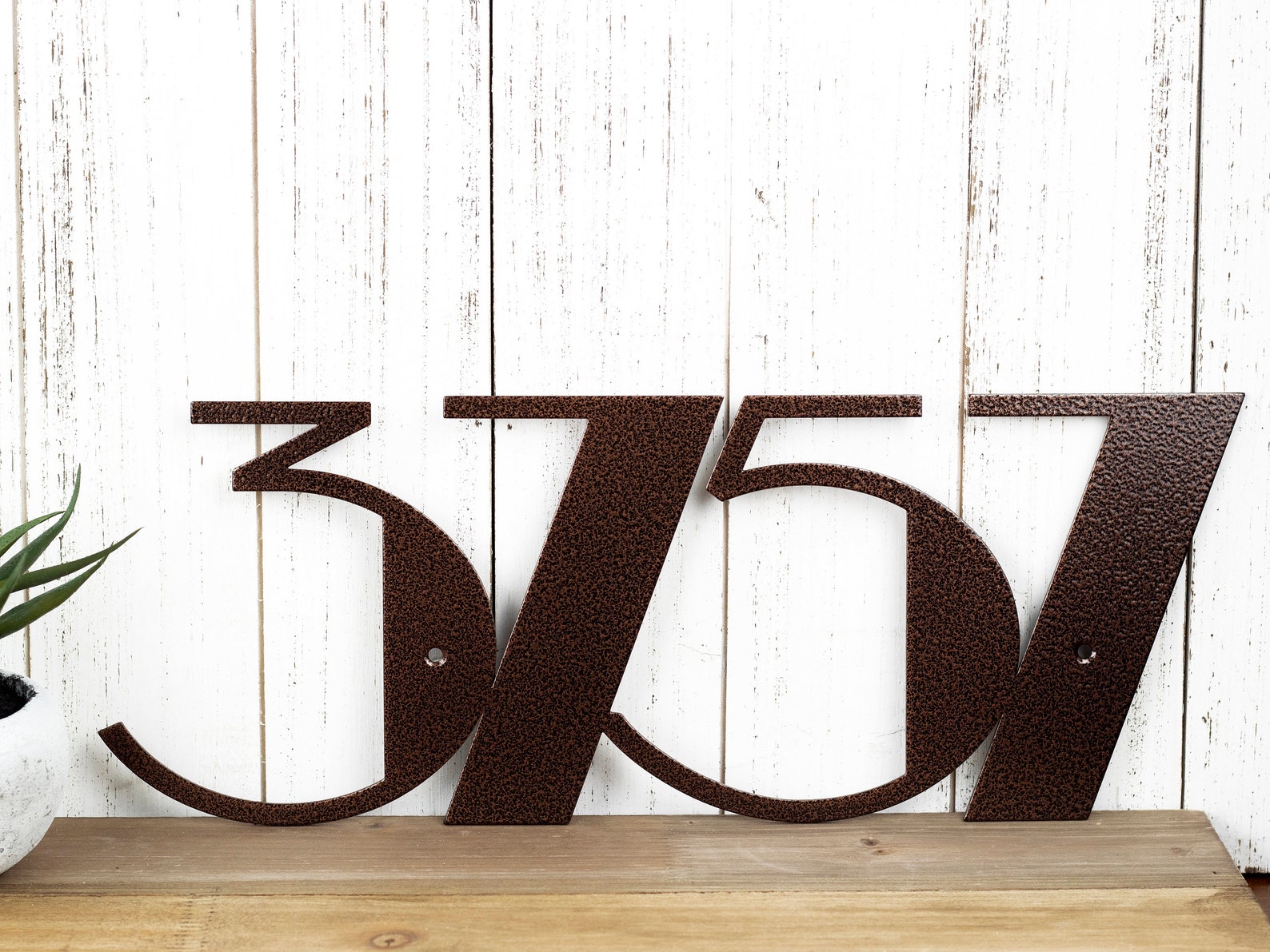 Custom Modern Outdoor Metal House Numbers Art Deco Modern - Etsy