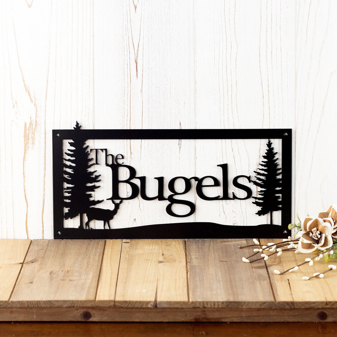 Laser Cut Name Sign Custom Family Name Sign Custom Metal - Etsy
