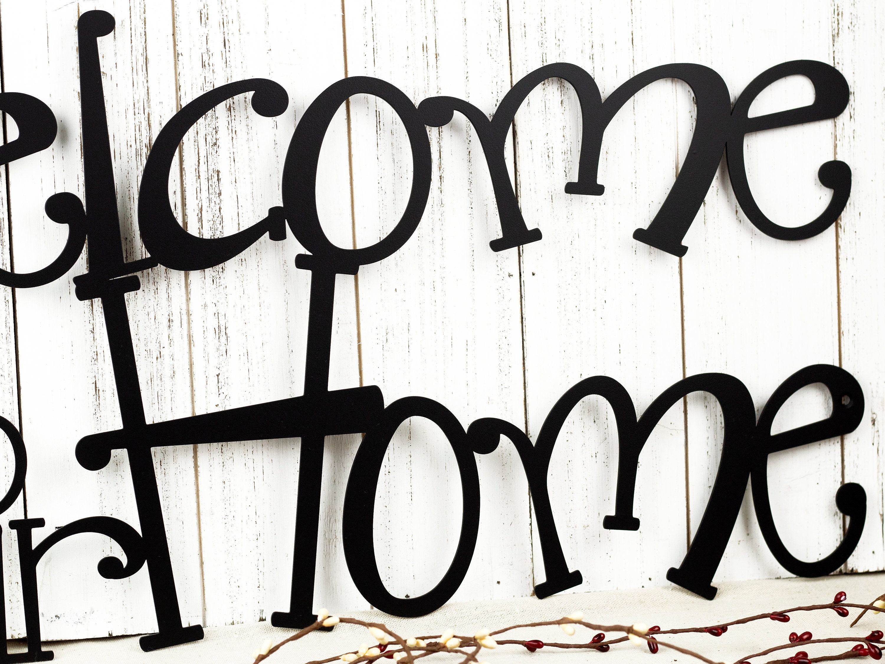 Welcome to Our Home Metal Sign Metal Wall Art Outdoor Sign | Etsy