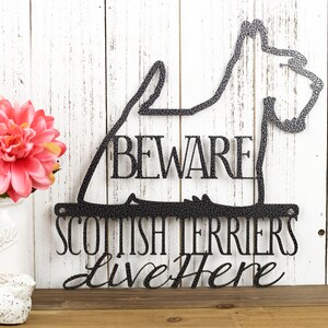 Scottish Terrier Sign Scottie Dog Sign Metal Wall Art - Etsy