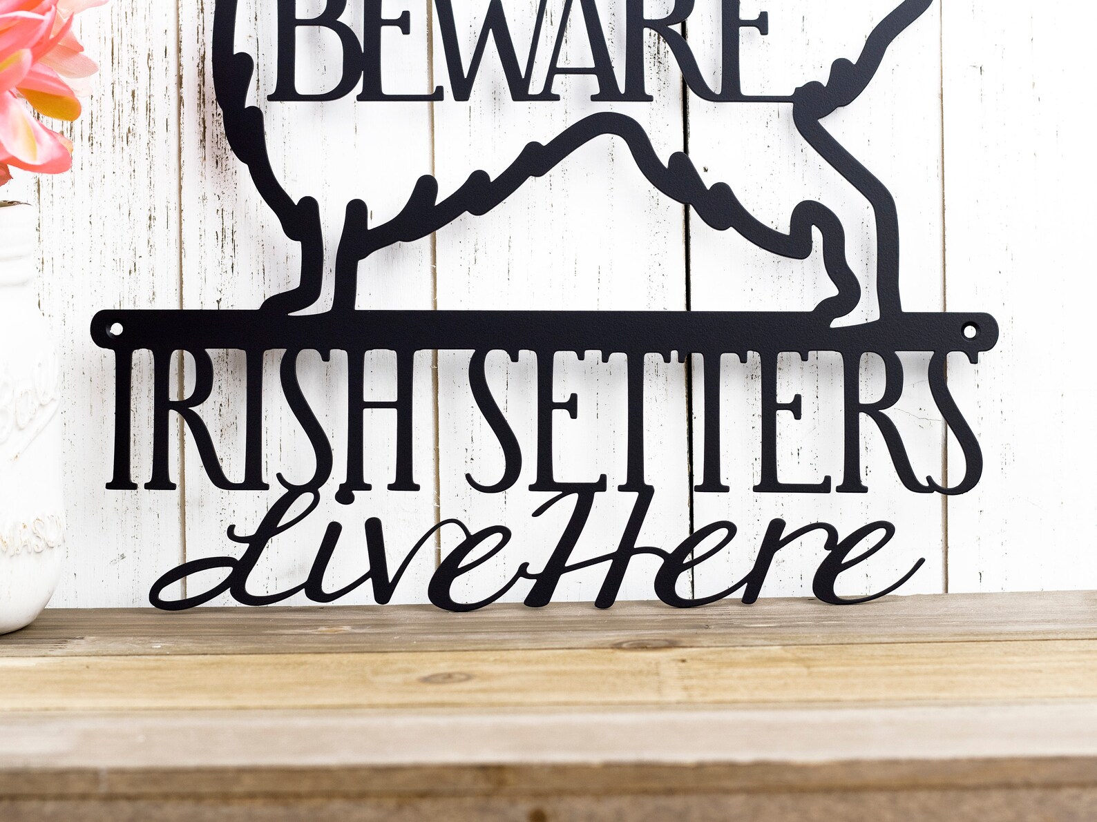 Irish Setter Metal Wall Art Red Setter Setter Dog Sign - Etsy