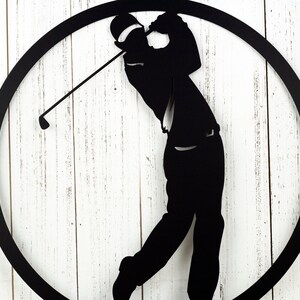 Golfer Metal Wall Art Golfer Gift Golf Gift Metal Wall - Etsy