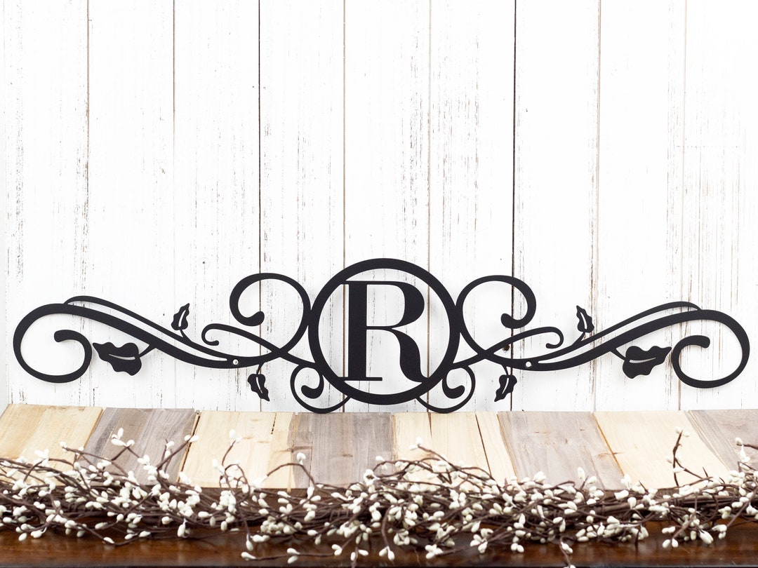 Monogram Metal Sign Custom Sign Monogrammed Sign Wedding - Etsy