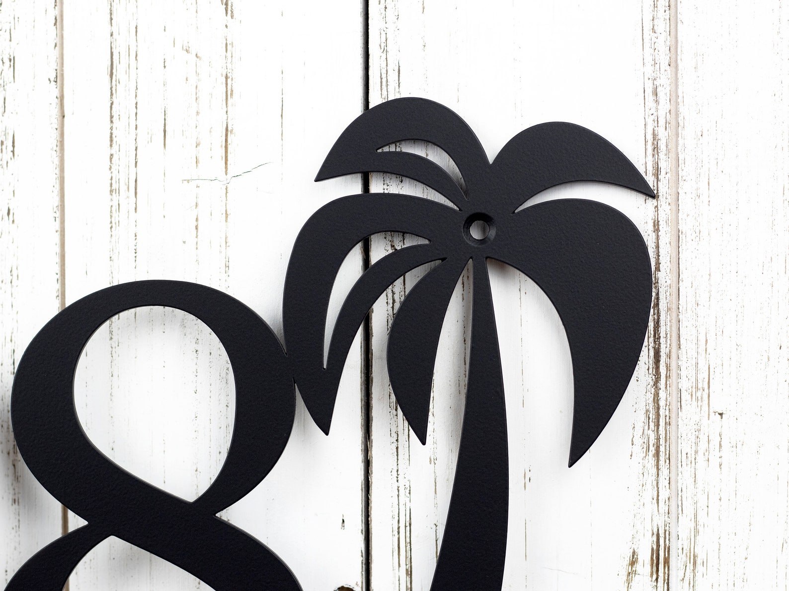 Palm Tree Metal House Number Custom Metal Sign House - Etsy