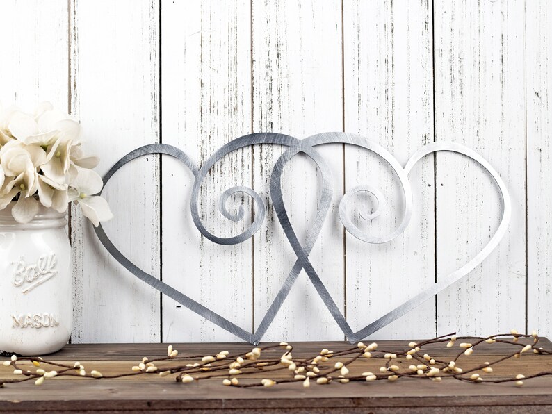 Heart Metal Wall Art Metal Sign Valentines Hearts Metal - Etsy