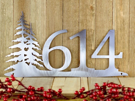Houses Numbers Metal Sign Personalized Outdoor Address Signs - Etsy