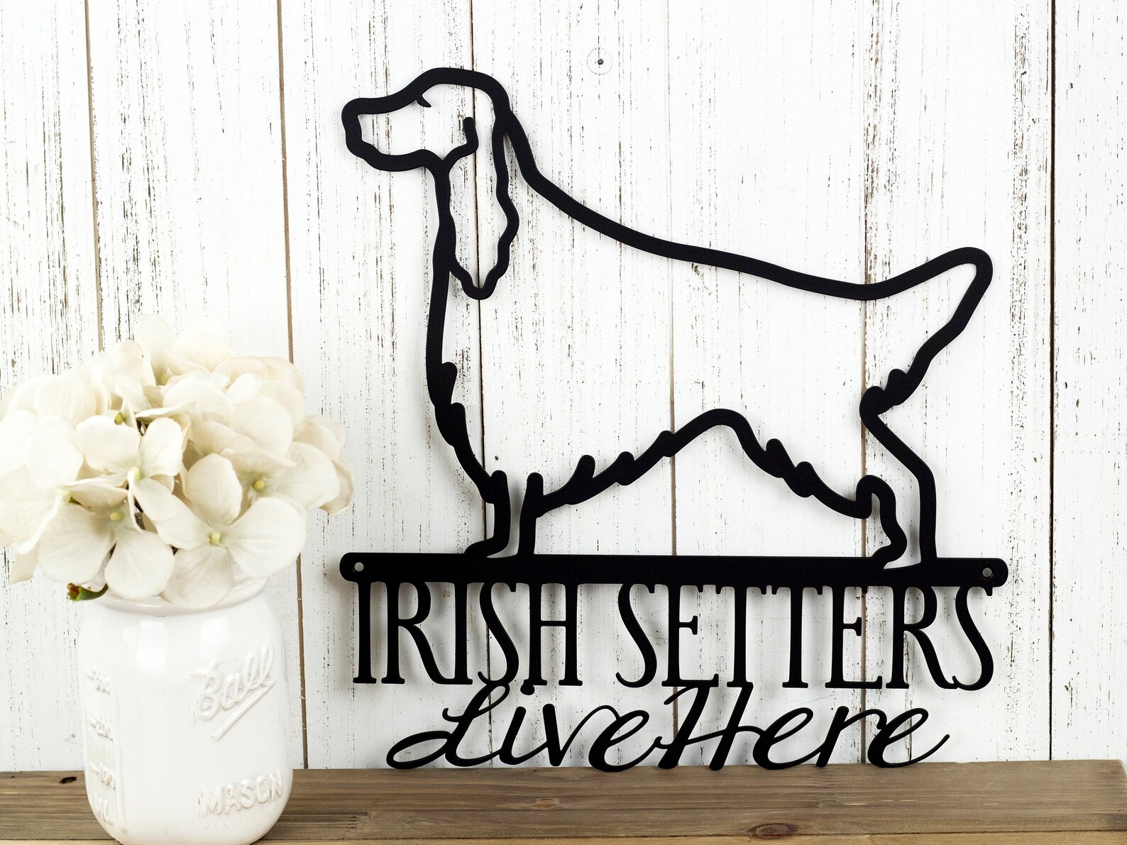Irish Setter Metal Wall Art Red Setter Dog Sign Metal Sign - Etsy