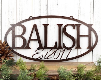 Family Name Yard Sign - Etsy