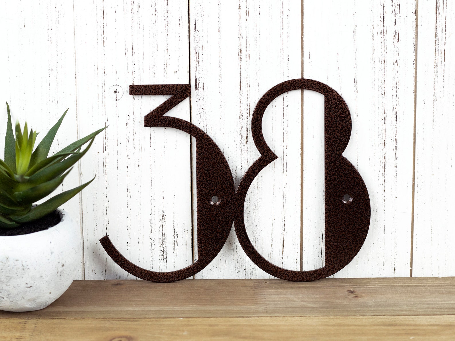 Modern Numbers House 6 Inch Metal House Numbers 8 Inch House - Etsy