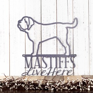 English Mastiff Metal Sign, Metal Wall Art, Metal Wall Decor, Outdoor ...