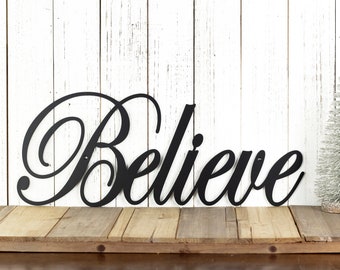 Believe Wall Art | Etsy