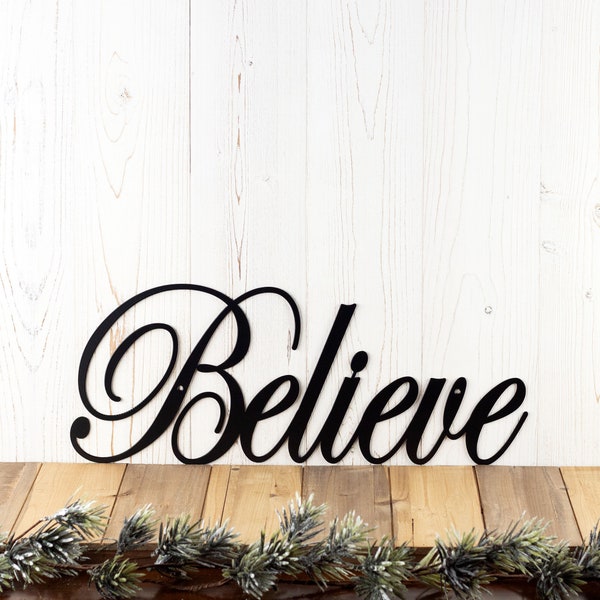 Believe Sign - Etsy