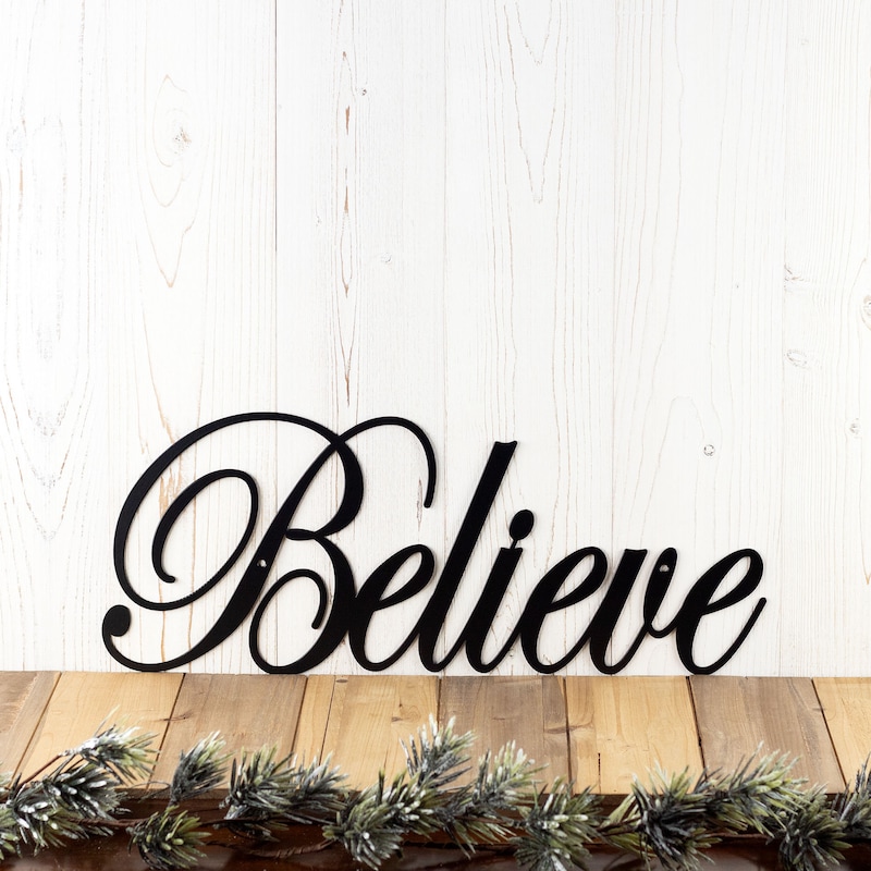 Believe Sign - Etsy