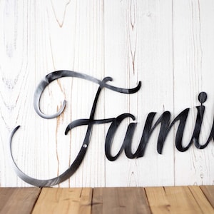 Family Metal Sign, Metal Wall Art, Wall Hanging, Metal Wall Decor ...
