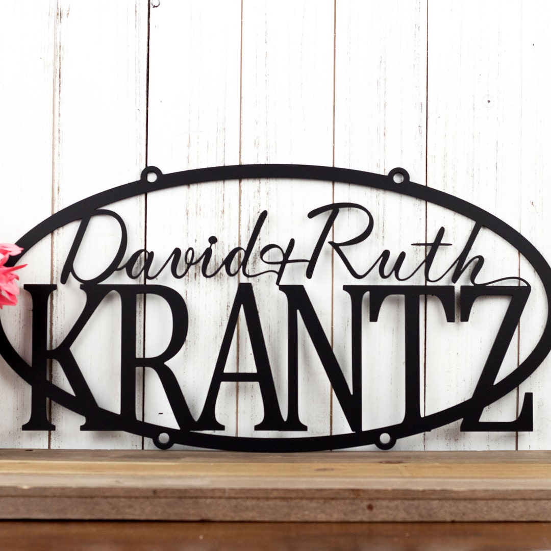 Custom Metal Sign, Outdoor Metal Wall Art, Metal Signs Personalized ...