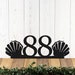 Personalized Seashell Metal House Number Sign, Outdoor Tropical Beach ...