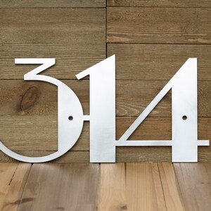 Modern House Number Sign Metal Wall Art Outdoor Sign Custom - Etsy