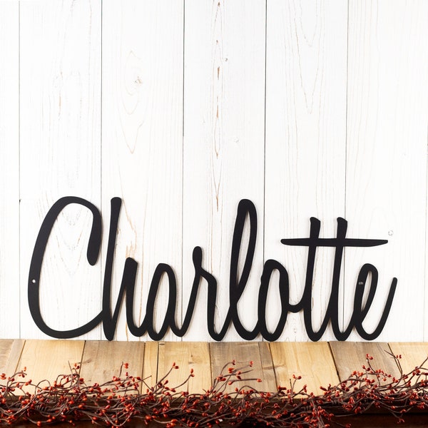 Metal Name Sign - Etsy