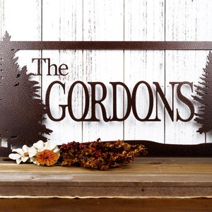 Custom Metal Sign Last Name Sign Family Name Sign - Etsy