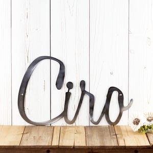 Metal Name Sign, Family Name Sign, Custom Name Sign, Personalized Sign ...