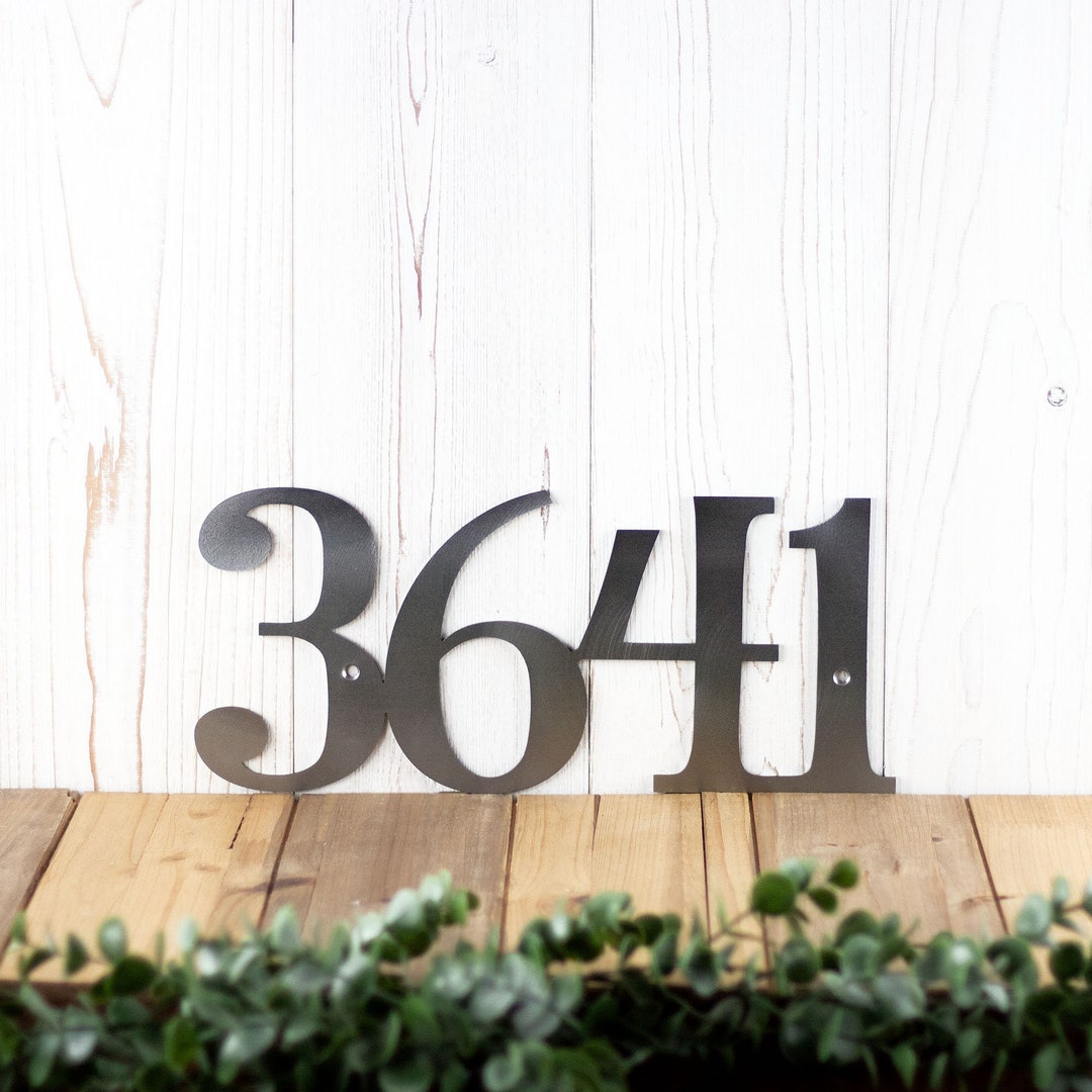 House Number Sign, Outside Numbers for House, Exterior House Numbers ...