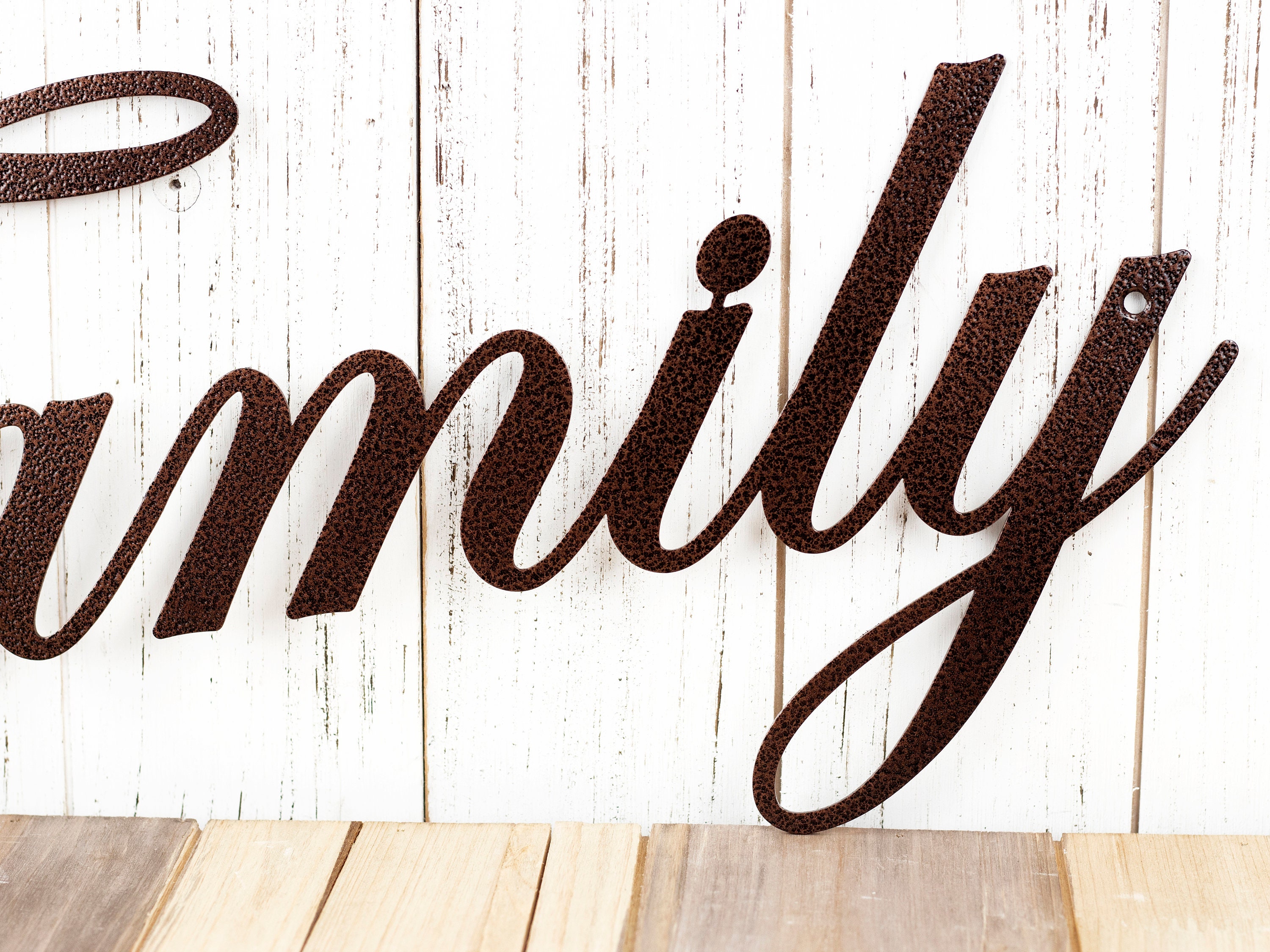 Family Sign Metal Wall Art Script Sign Gallery Wall | Etsy