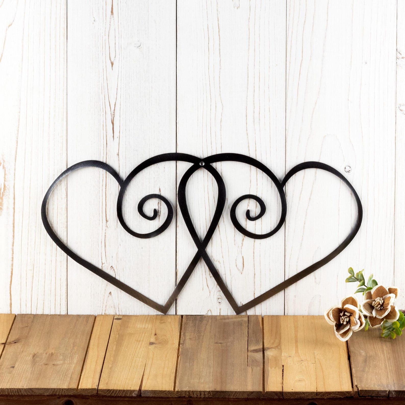 Heart Metal Wall Art, Metal Sign, Valentines Day Decor, Hearts, Wall ...