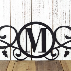 Monogram Metal Sign Custom Sign Monogrammed Sign Wedding | Etsy