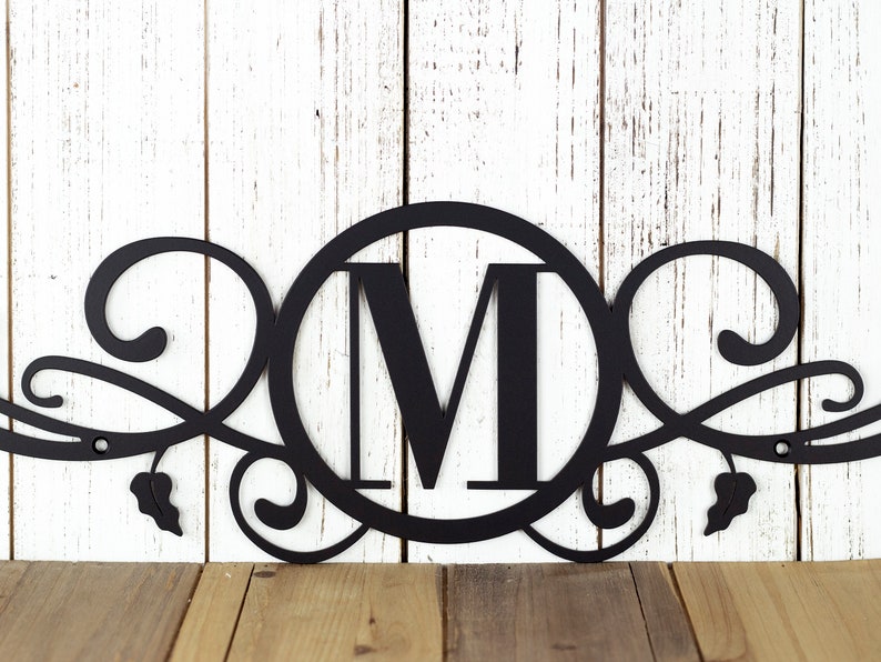 Monogram Metal Sign Custom Sign Monogrammed Sign Wedding | Etsy