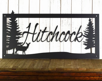 Laser Cut Name Sign Custom Family Name Sign Custom Metal | Etsy