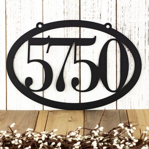 5 Inch House Numbers Address Sign Yard Metal Sign - Etsy