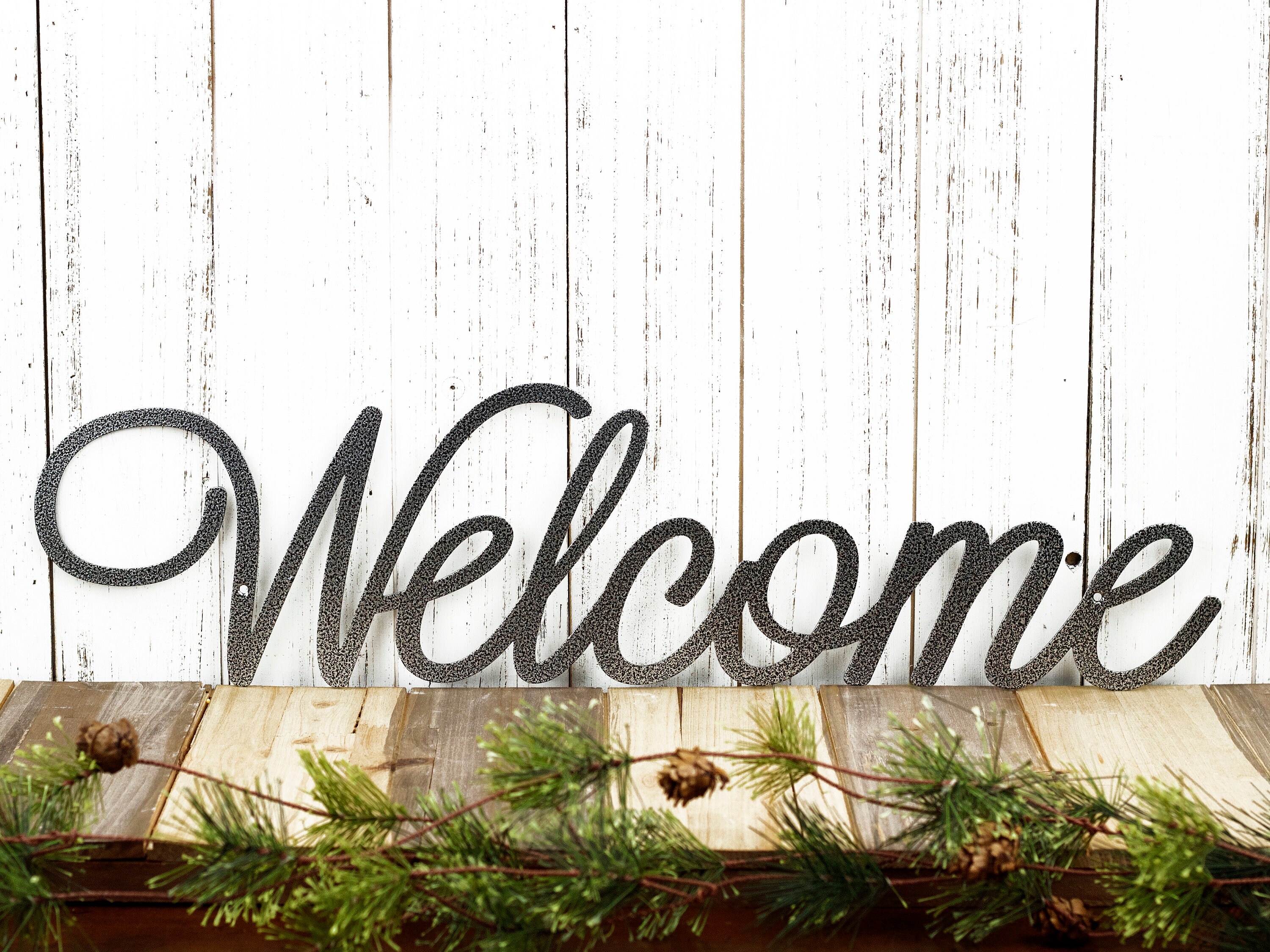 Welcome Sign Metal Wall Art Metal Sign Wall Decor - Etsy Canada