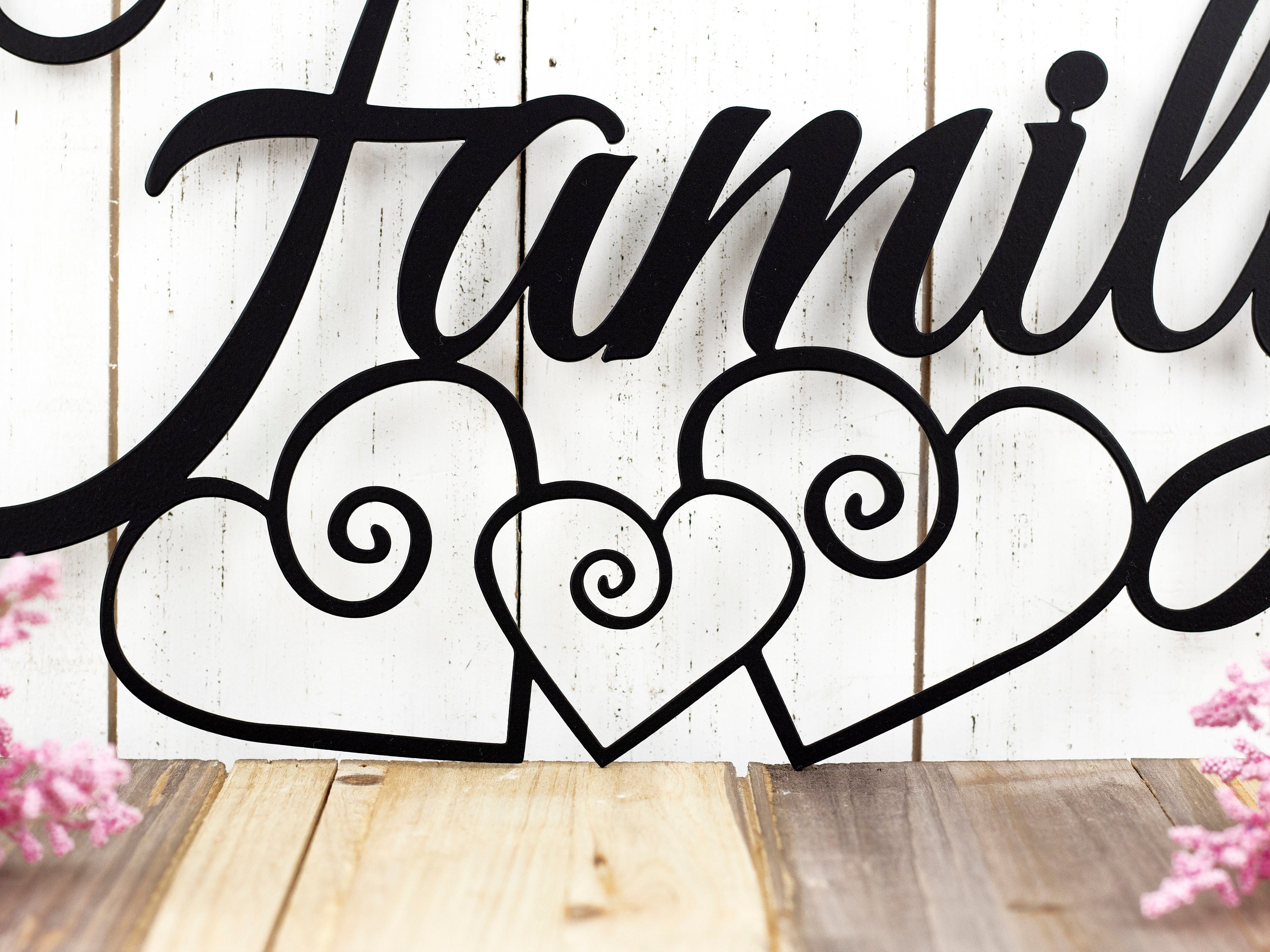 Metal Family Sign Metal Wall Art Metal Signs Hanging | Etsy