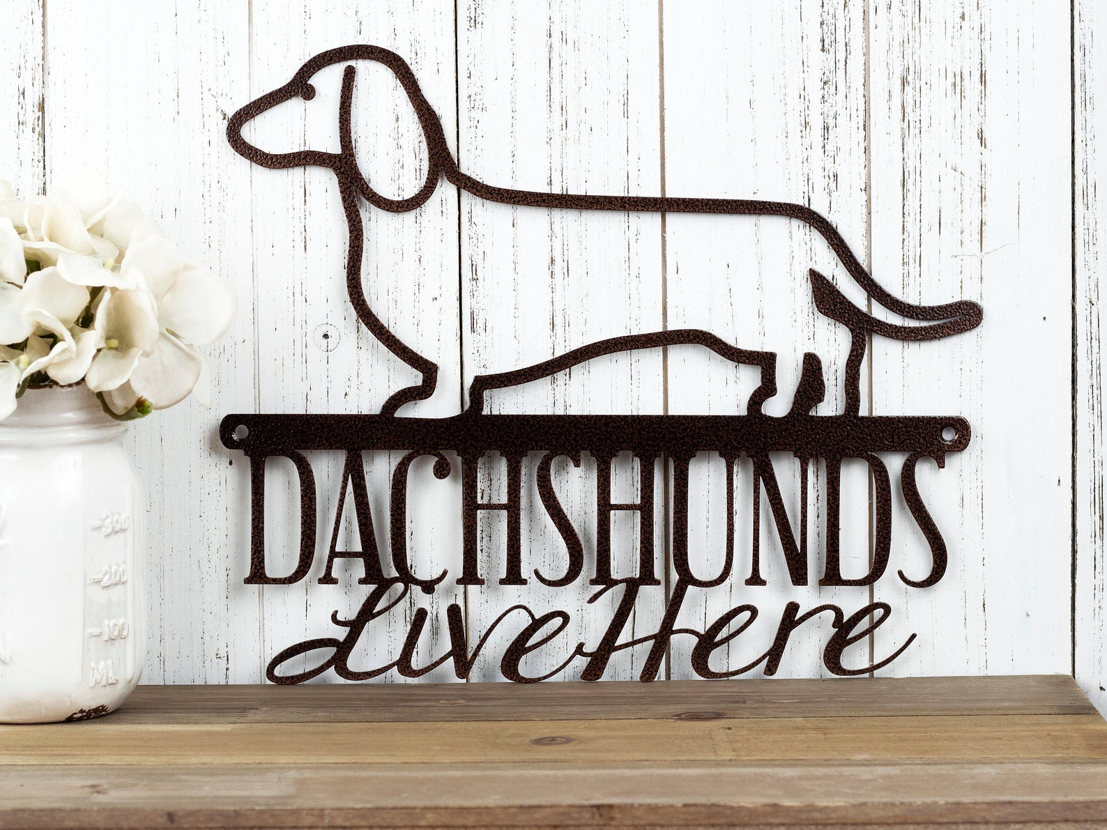 Dachshund Sign Doxie Metal Wall Art Wiener Dog Dachshund - Etsy
