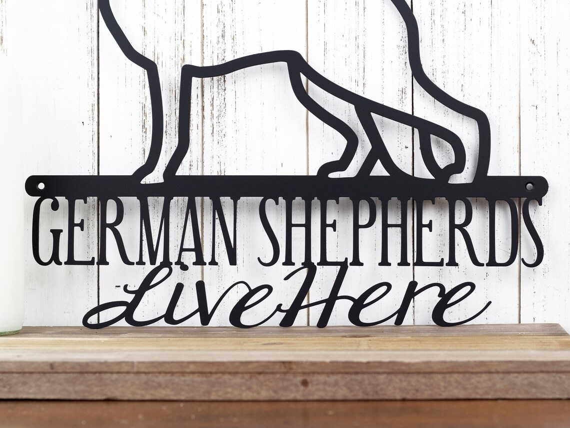 German Shepherd Metal Wall Art Metal Sign Dog Sign Dog - Etsy