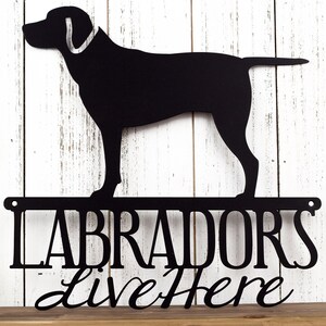 Labrador Metal Wall Art Lab Labrador Retriever Metal Sign - Etsy