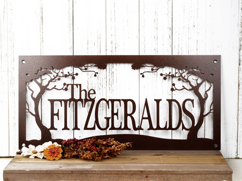 Family Name Metal Sign Custom Family Name Name Sign | Etsy
