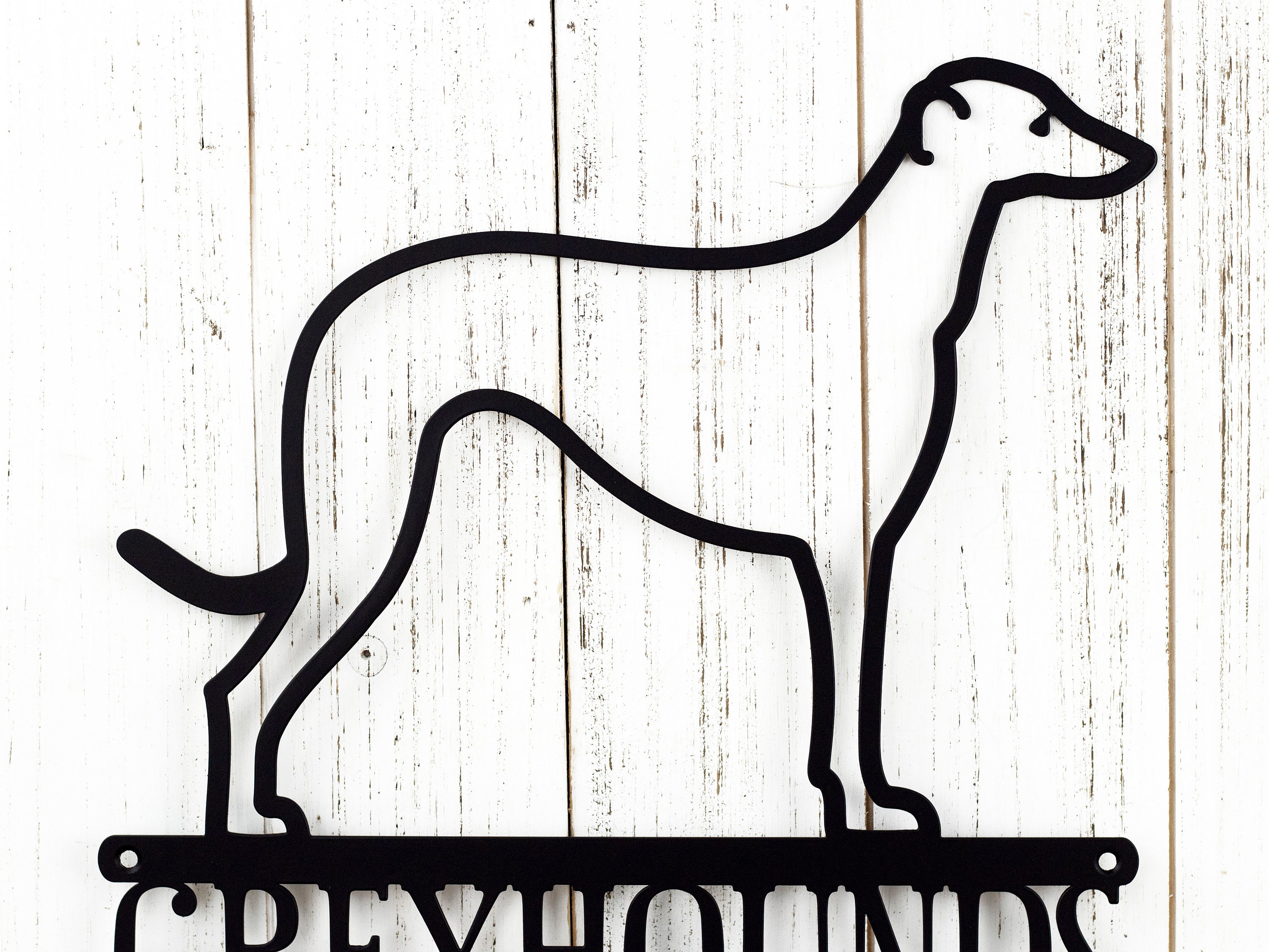 Greyhound Metal Wall Art Hound Dog Sign Metal Sign - Etsy
