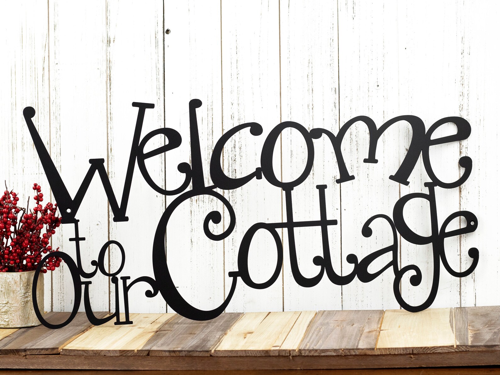 Welcome to Our Cottage Metal Sign Lake House Decor Metal - Etsy