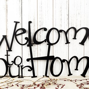 Welcome to Our Home Metal Sign Metal Wall Art Outdoor Sign - Etsy
