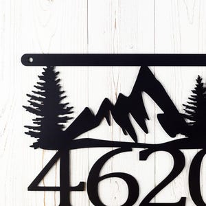 Mountain House Number Metal Sign, Address Sign, Address Plaque, House ...