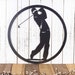 Golfer Metal Wall Art, Golfer Gift, Golf Gift, Metal Wall Hanging, Gift ...