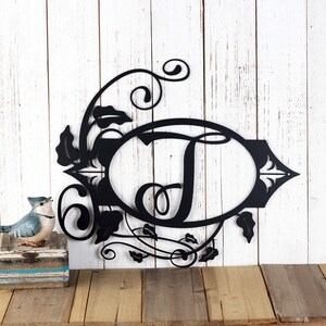 Metal Laser Cut Sign, Monogram Metal Sign, Family Letter Sign, Custom ...